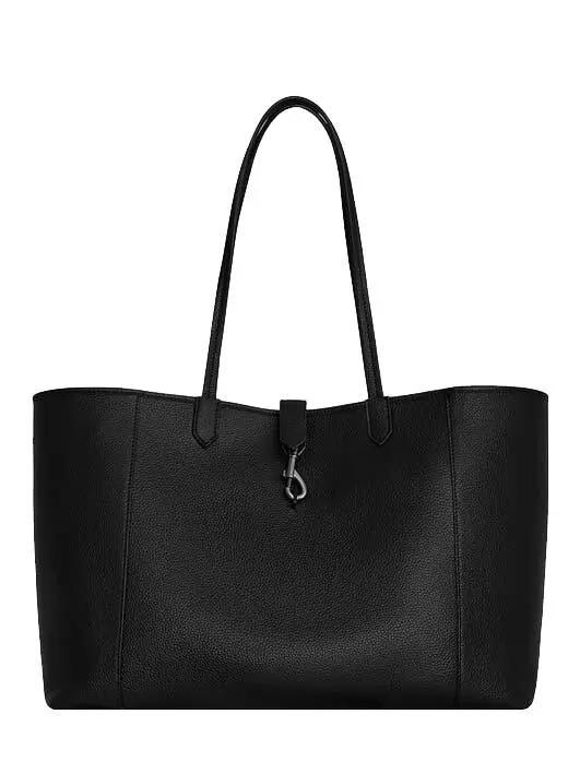 Rebecca Minkoff Megan East/west Leather Tote - Black