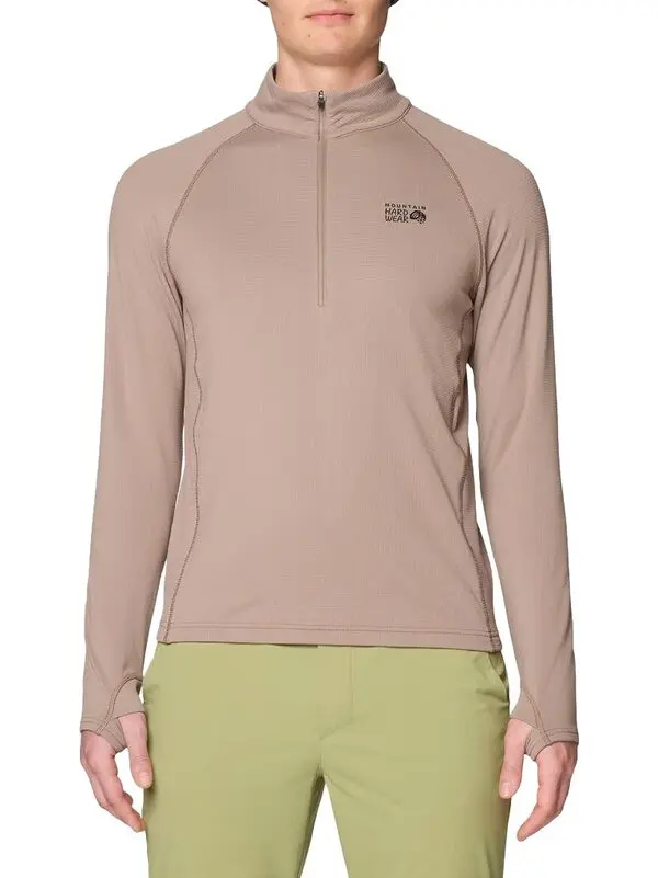 Mountain Hardwear Crater Lake Heavyweight Half-zip - Wild Taupe