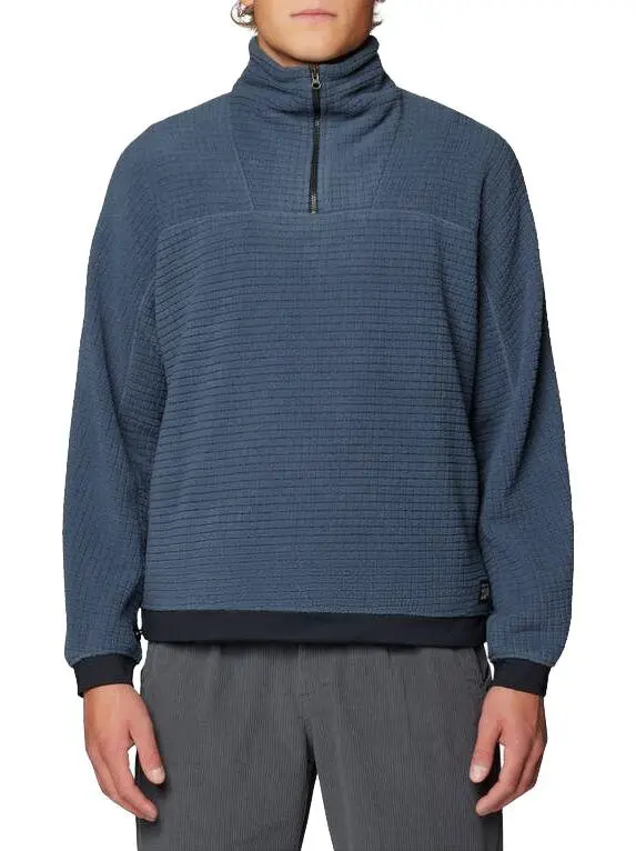 Mountain Hardwear Summit Grid Big Grid Half Zip Pullover - Moon Blue