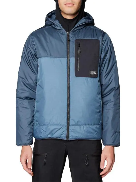 Mountain Hardwear Après Pro Insulated Hooded Jacket - Adriatic Blue/moon Blue