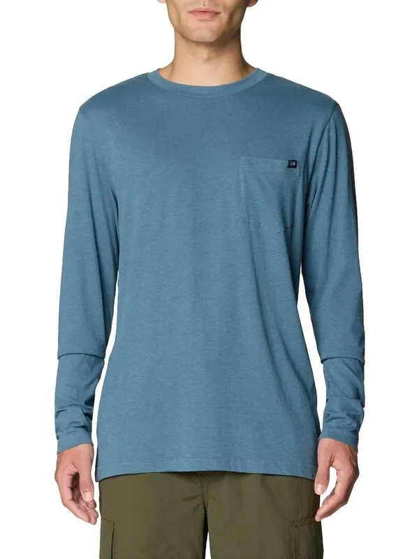 Mountain Hardwear On Edge Organic Cotton & Hemp Long Sleeve T-shirt - Adriatic Blue
