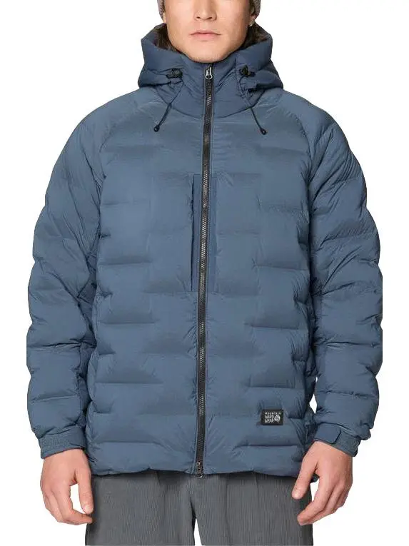 Mountain Hardwear Stretchdown 700-fill-power Down Parka - Moon Blue