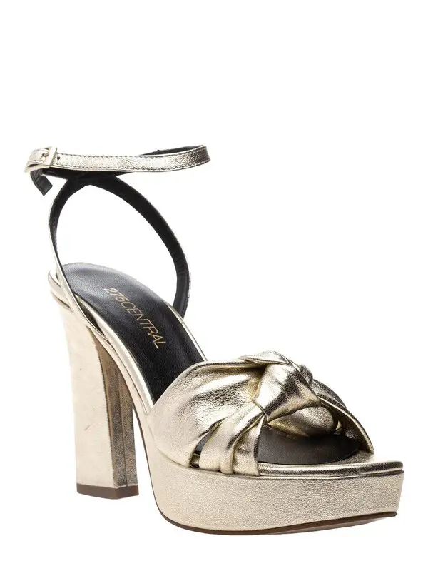 275 CENTRAL Miles Ankle Strap Platform Sandal - Gold