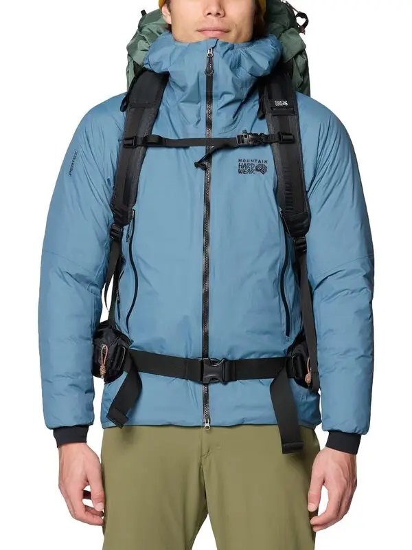 Mountain Hardwear Storm Whisperer 800-fill Down Hooded Jacket - Adriatic Blue