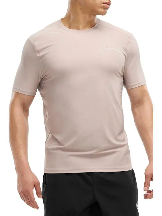 PELOTON Essential Performance Short Sleeve Shirt - Sand