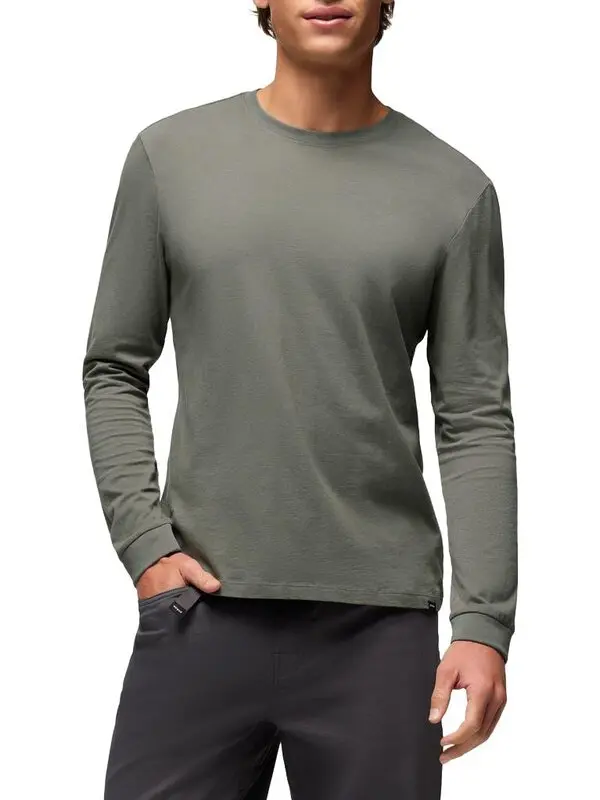 Prana Everyday Long Sleeve Regenerative Organic Cotton T-shirt - Thyme