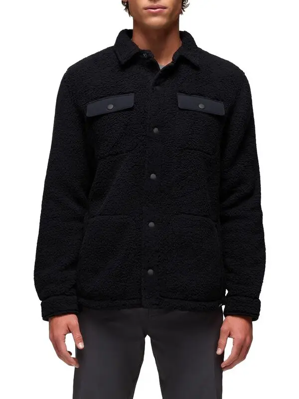 Prana Encinitas Fleece Shirt Jacket - Black
