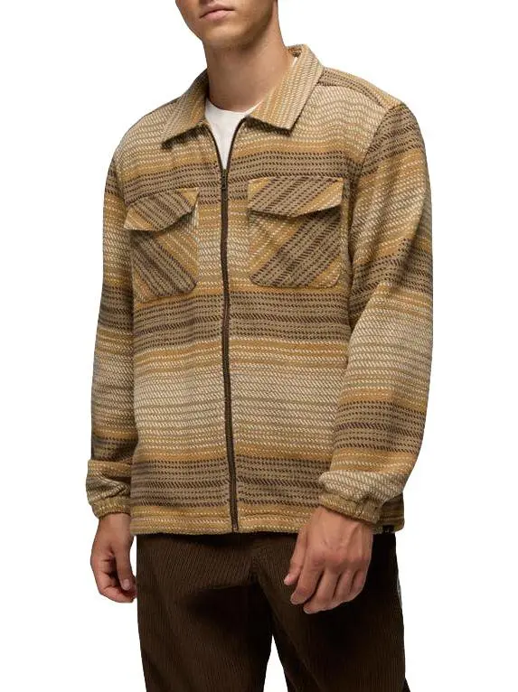 Prana Heritage Flannel Zip-up Shirt - Dark Roast