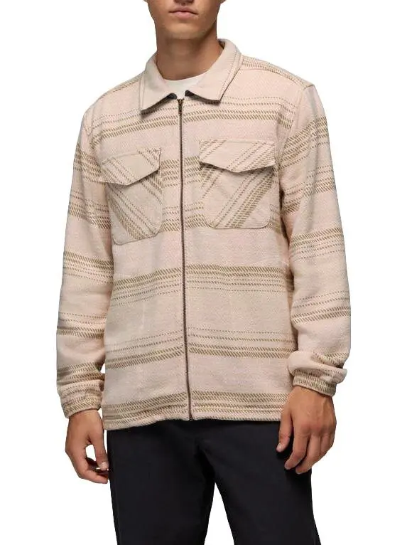 Prana Heritage Flannel Zip-up Shirt - Hush