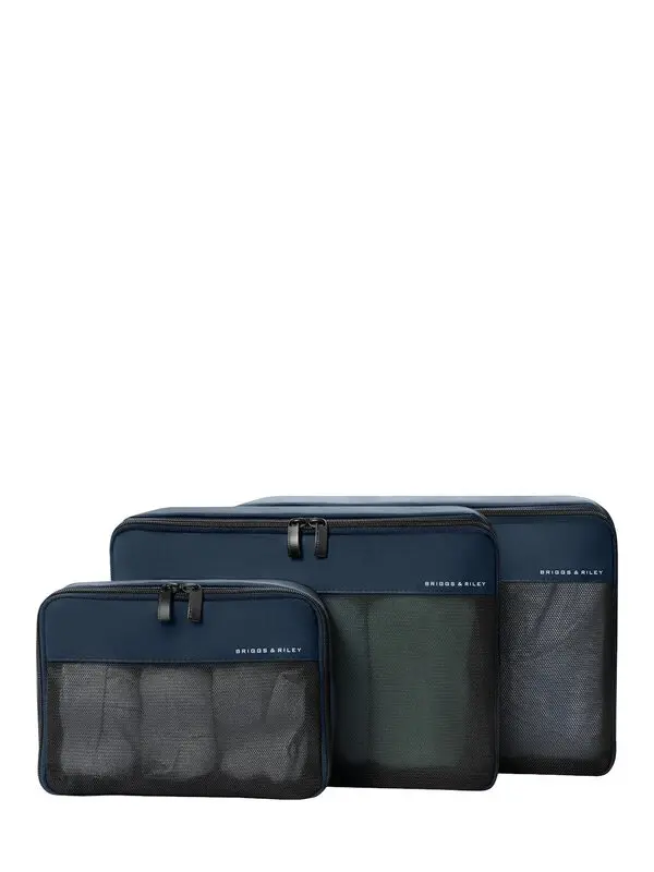 Briggs & Riley 3-piece Carry-on Compression Packing Cubes - Navy