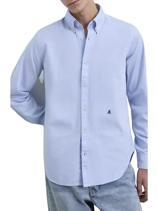 SCALPERS Breda Bd Shirt - Skyblue