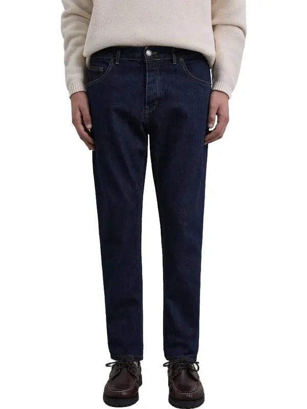 SCALPERS Slim Fit Cotton Denim Trousers - Darkblue