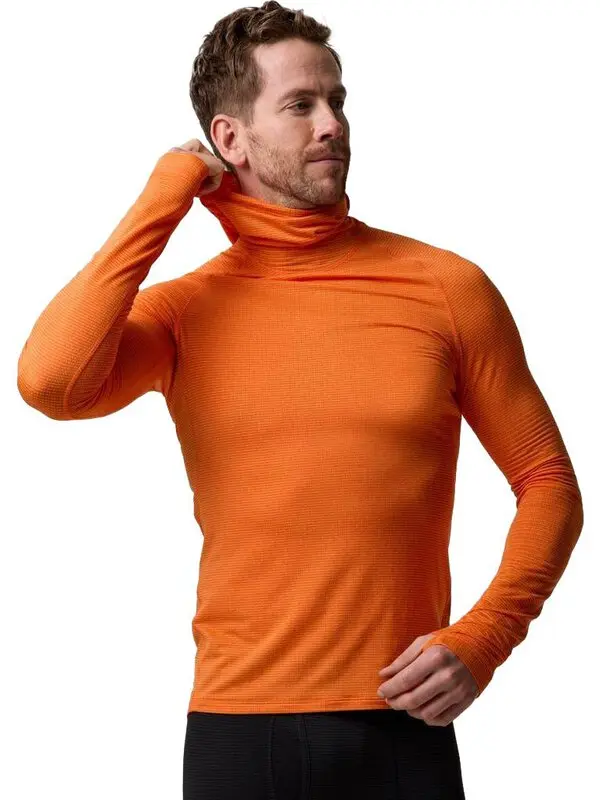 BACKCOUNTRY Pines Microgrid Ultra-lt Balaclava Top - Boundary Orange