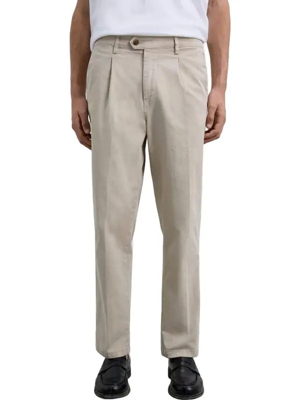SCALPERS Firenze Relaxed Trousers - Beige