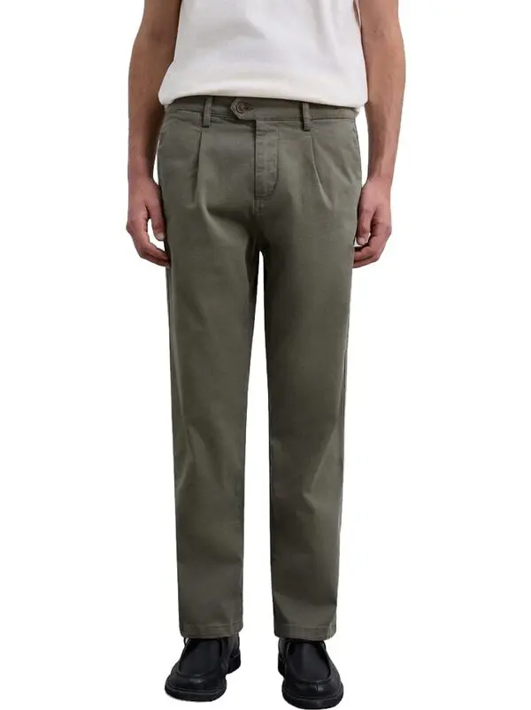 SCALPERS Firenze Relaxed Trousers - Khaki