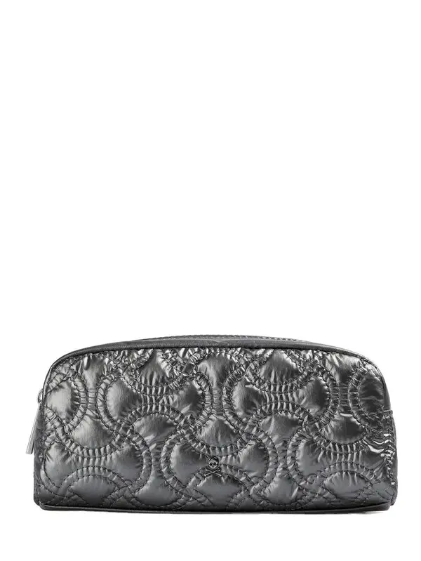 SCALPERS Quilted Pencil Case - Silver