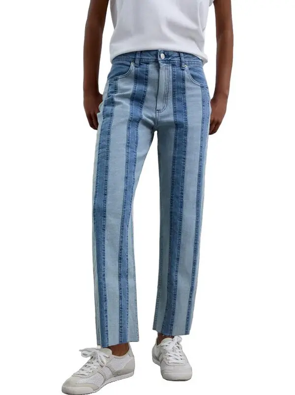 SCALPERS Straight Patch Denim Pant - Indigo