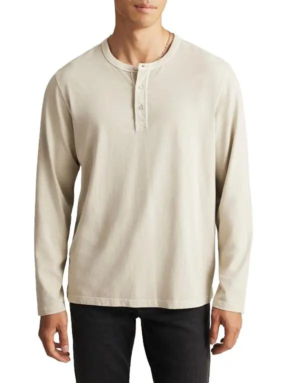 MAVI Cotton Blend Henley - Pelican