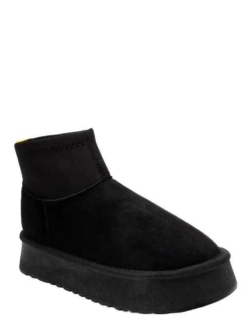 PROLOGUE SHOES Ovar Platform Boots - Black Suede