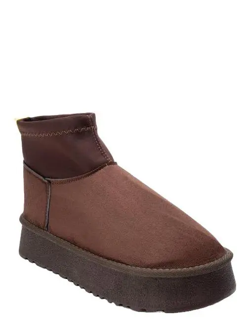 PROLOGUE SHOES Ovar Platform Boots - Brown Suede