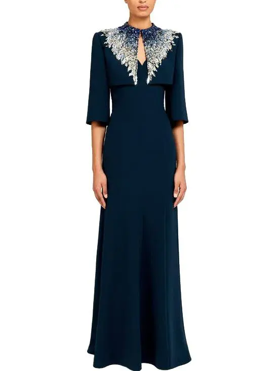 Jenny Packham Dexy Maxi Gown - Liquorice