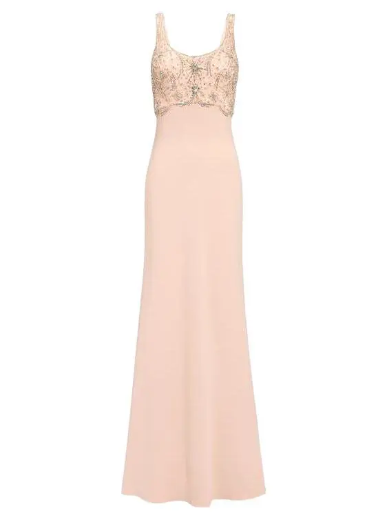 Jenny Packham Reverie Embellished Maxi Dress - Morganite