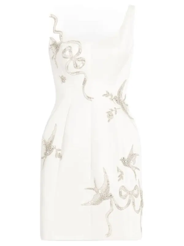 Jenny Packham Giselle Embellished Mini Dress - Ivory