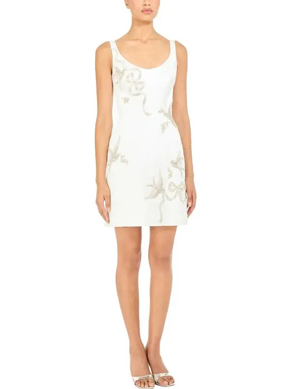 Jenny Packham Giselle Embellished Mini Dress - Ivory