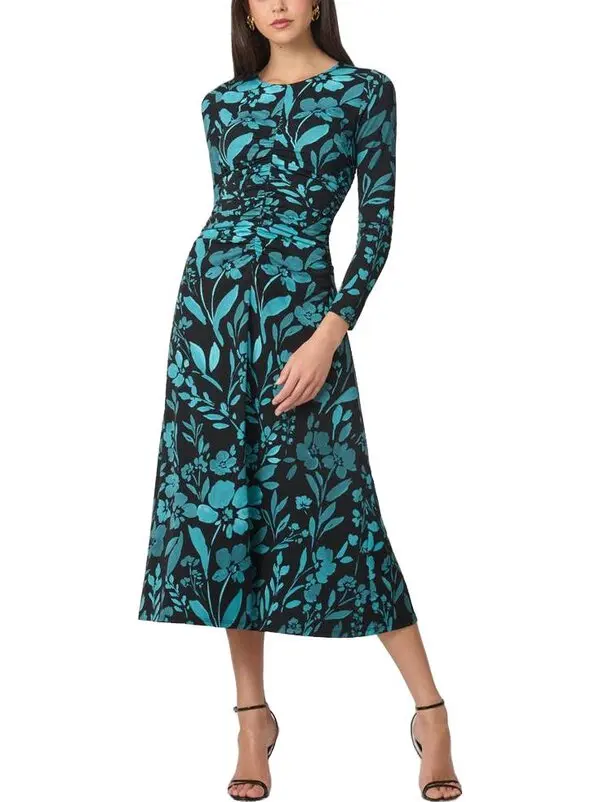 Shoshanna Max Highgate Floral Dress - Jet/teal