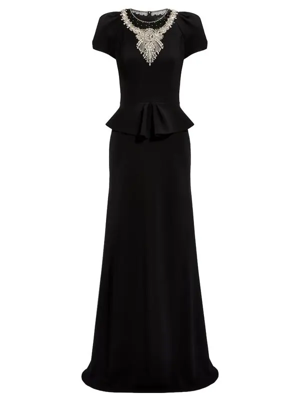 Jenny Packham Nocturne Maxi Dress - Liquorice
