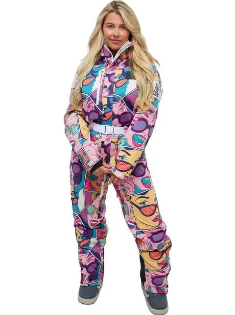 OOSC Comic Book Candy Shaped Ski Suit - Multi-colour