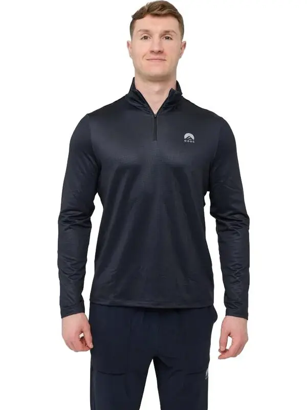 OOSC Elite Activewear 1/4 Zip Top - Black