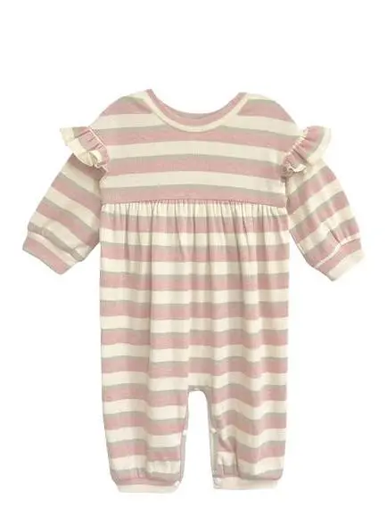MABEL + HONEY Candy Stripe Romper - Pink