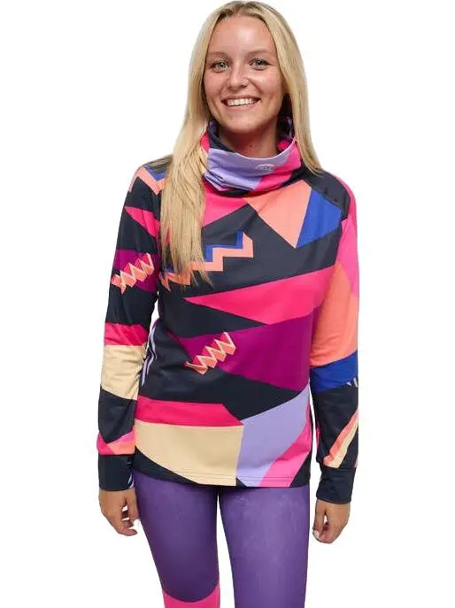 OOSC High Neck Baselayer Top - Multi-colour