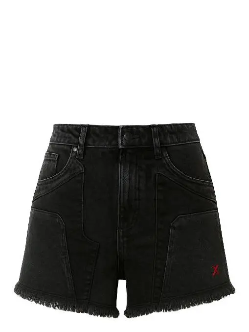 PCFG Boomerang Denim Shorts - Black