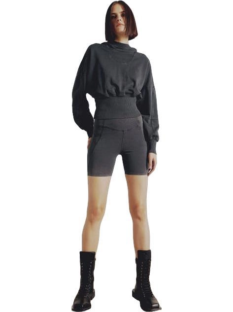 PCFG Acid Wash Hooded Sweatshirt - Anthracite