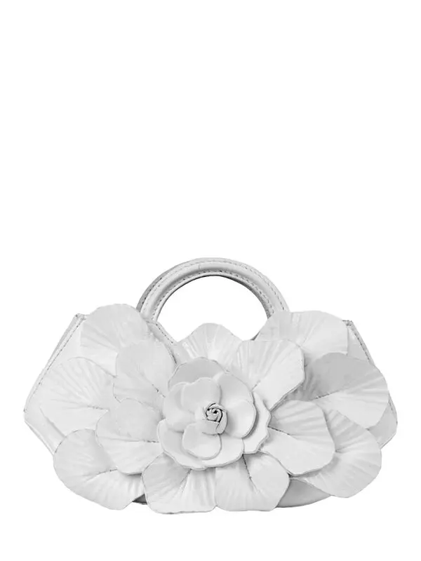 Anne Fontaine Scarlett Mini Leather Bag - White