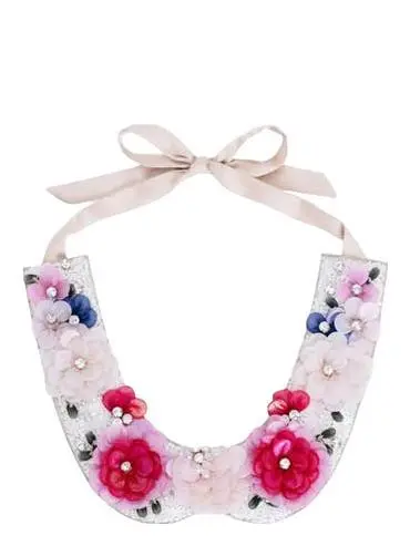 Anne Fontaine Floral Fabric Collar - Grenadine