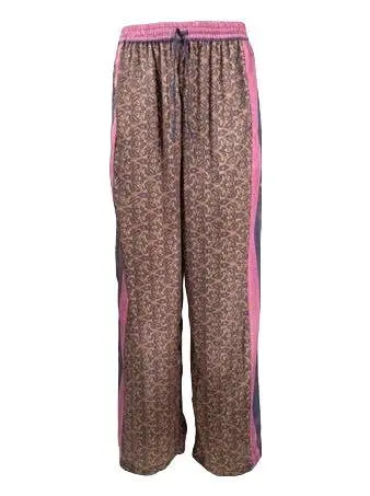 MONZLAPUR Paisley Motif Pant With Stripe - Lilac