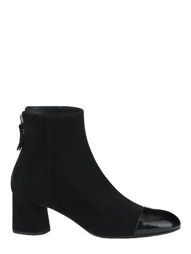 Agl Veta Cap-toe Velour Bootie - Black