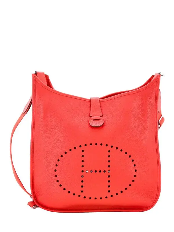 HERMES Evelyne Bag Gen Iii Clemence Pm - Rouge Pivoine