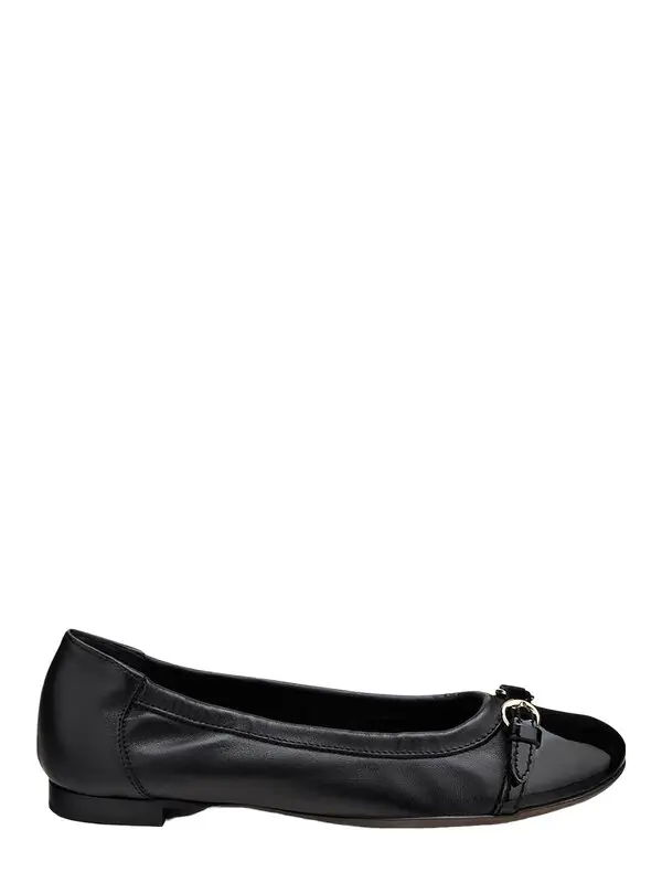 Agl Monika Cap Toe Ballet Flat - Black