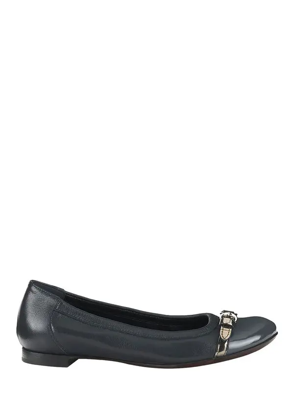 Agl Monika Cap Toe Ballet Flats - Dark