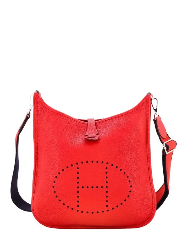 HERMES Evelyne Bag Gen Iii Clemence Pm - Rouge Casaque