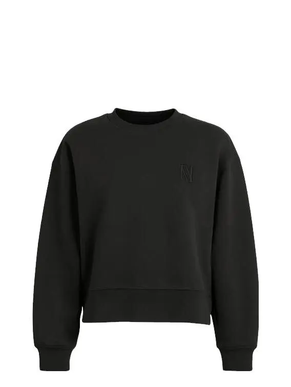 NOCTURNE Embroidered Logo Sweatshirt - Black