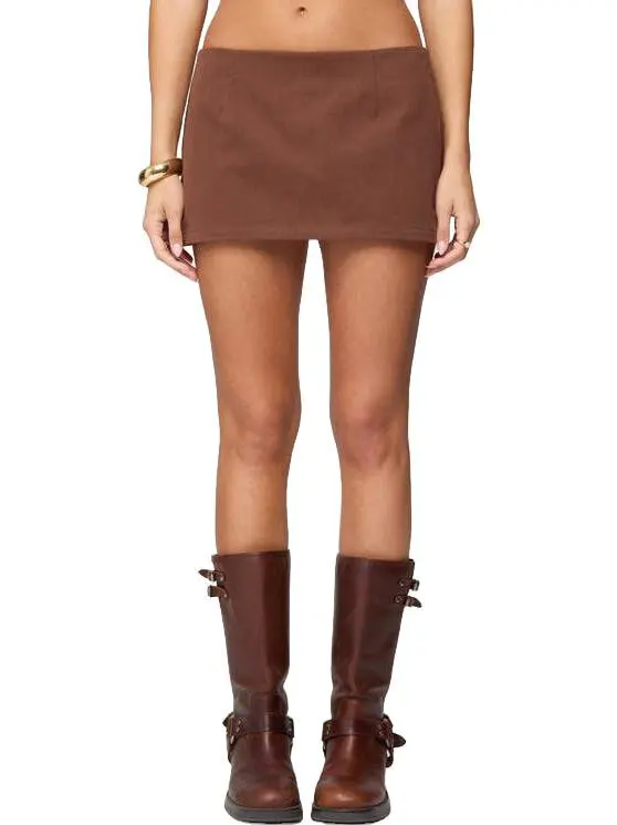 EDIKTED Micro Skort - Brown