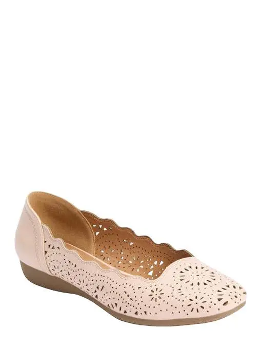 COMFORTVIEW The Laurell Slip-on Flat - Beige