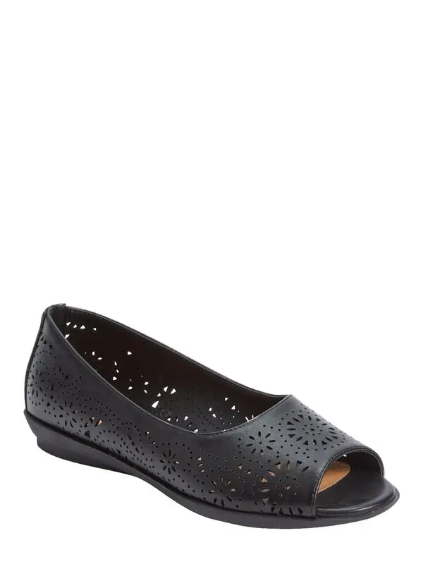 COMFORTVIEW Korrina Slip-on Flat - Black