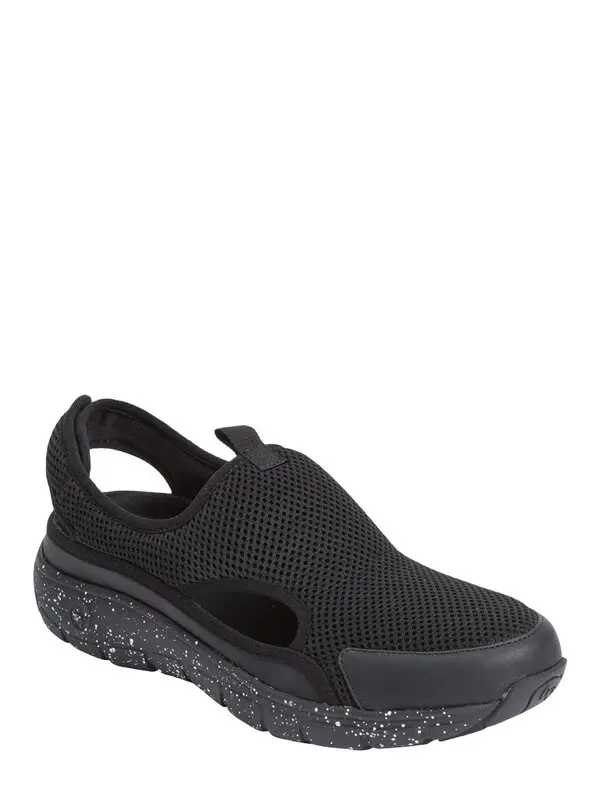 COMFORTVIEW Cheren Trail Sneaker With Breathable Mesh And Adjustable Strap - Black
