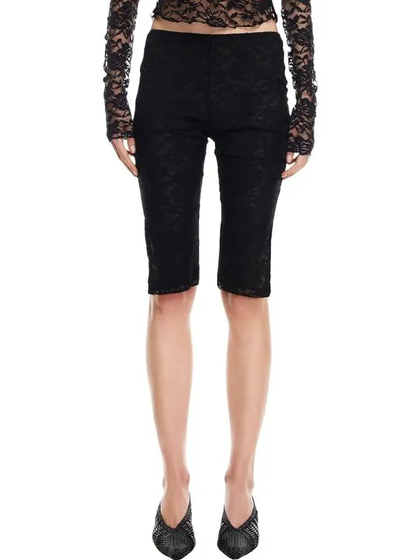 Lioness Lace Capri Pants - Noir
